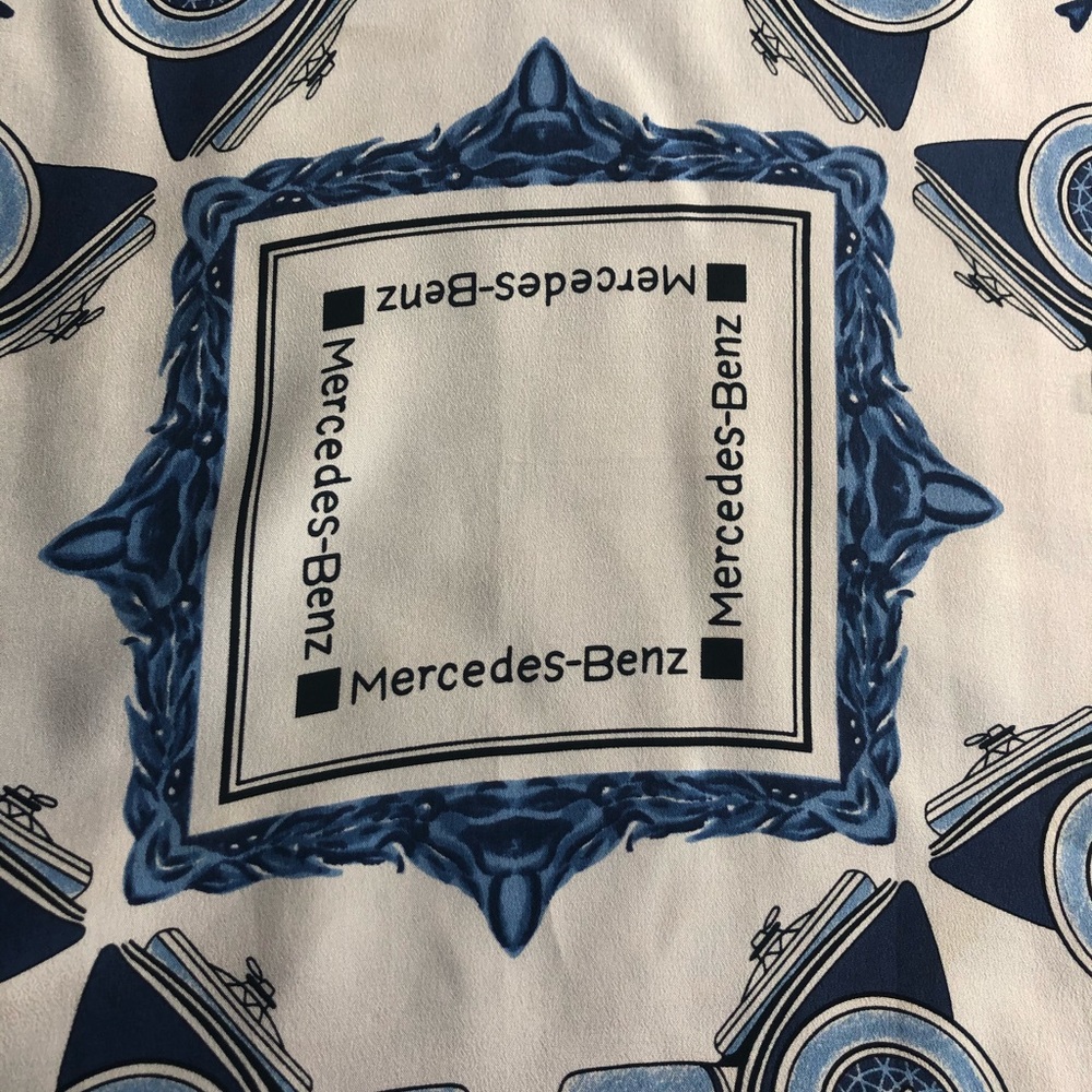 Mercedes Benz Ladies &Cars Silk Scarf - Gem